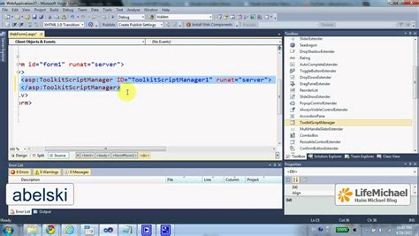 The Aspnet Toolkit Script Manager Control Youtube