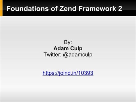 introduction to zend framework ppt