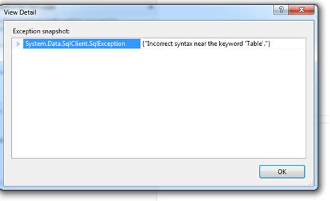 Unhandled Sqlexception In User Code Stack Overflow