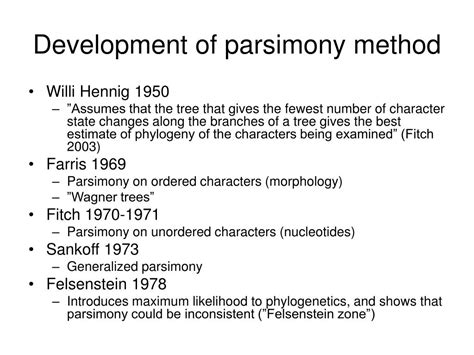 ppt parsimony method powerpoint presentation free download id 344855
