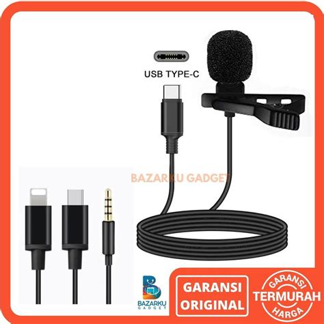 Jual Clip On Mikrofon Mini Tipe C Mikrofon Mini Aux Mikrofon Mini Lightning Mic Condenser