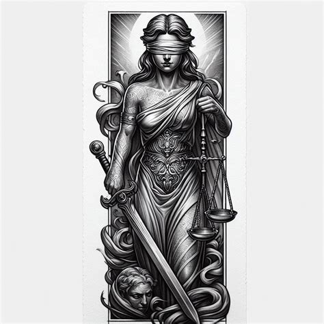 Medusa Justice Tattoo Themis Libra Tattoo Greek Goddess Themis