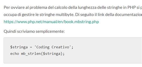 Stringhe In Php Strlen Lunghezza Stringa Mbstrlen