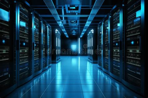 Data Technology Center Server Racks Stock Image Image Of Data