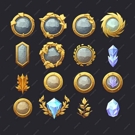 Premium Vector Rank Frames Ui Game Borders Evolution Frames For Rpg Game Avatars Game Ui Ux