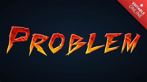 Problem Diablo Fire Text Effect Generator