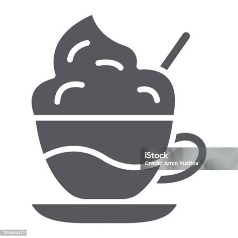 크림 그림 아이콘 커피와 컵 거품 기호 벡터 그래픽 흰색 배경에 단색 패턴 커피와 커피 0명에 대한 스톡 벡터 아트 및 기타