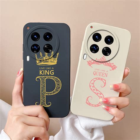 Phone Case For Tecno Camon Premier G G Matte Cover Fashion Crown Letter Camera Protection