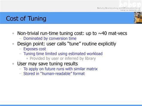 oski a library of automatically tuned sparse matrix kernels ppt download