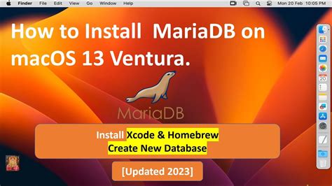How To Install MariaDB On MacOS Ventura How To Create New Database In MariaDB YouTube