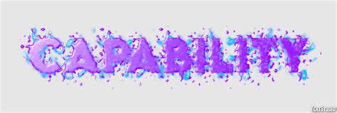 Capability Text Effect And Logo Design Word