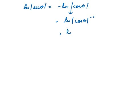 Solved Use The Properties Of Logarithms And Trigonometric Identities To Verify The Identity Ln