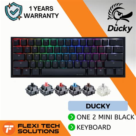 DUCKY One MINI Black Mechanical Keyboard ABS PBT Flexi Tech
