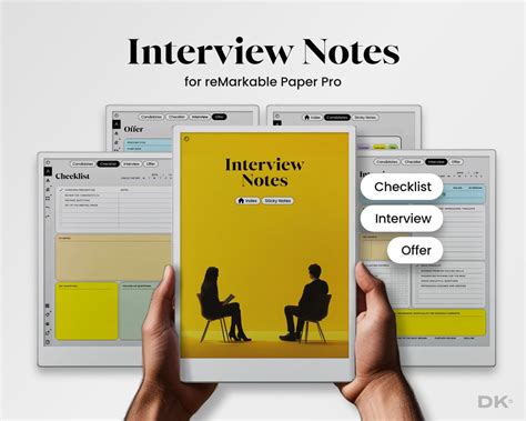 Interview Note Template For Remarkable Digital Planner Hiring Manager