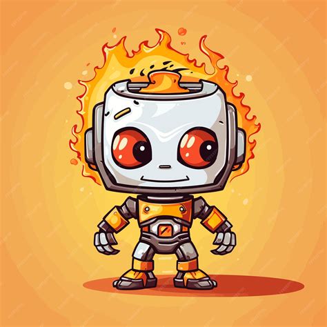 Premium Vector Robot Fire
