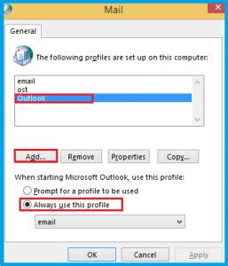 How To Fix Outlook Error 0x8004010F While Sending Receiving Emails Fixed