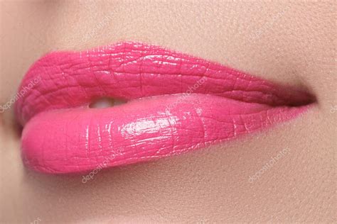 Lábios da mulher sexy Maquilhagem de lábios de beleza Maquiagem linda Boca aberta sensual