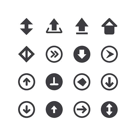 Set Of Arrow Icons Premium Ai Generated Vector