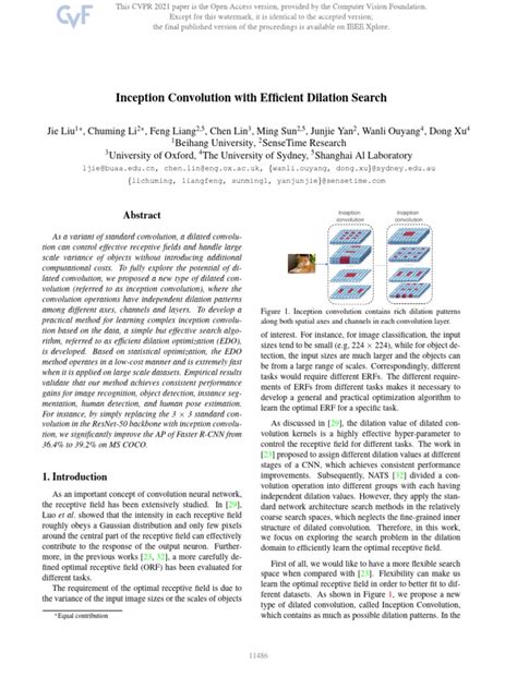 Liu 等 Inception Convolution With Efficient Dilation Sear Pdf