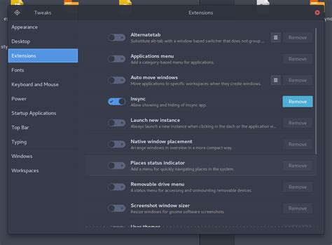Github Insynchqinsync Gnome Extension Gnome Extension For The