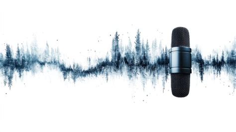 Capturing Sound Visualization Of Audio Vibrations With Microphone And Soundwave Stock