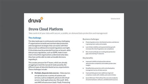 Saas Based Data Protection From Druva Insight