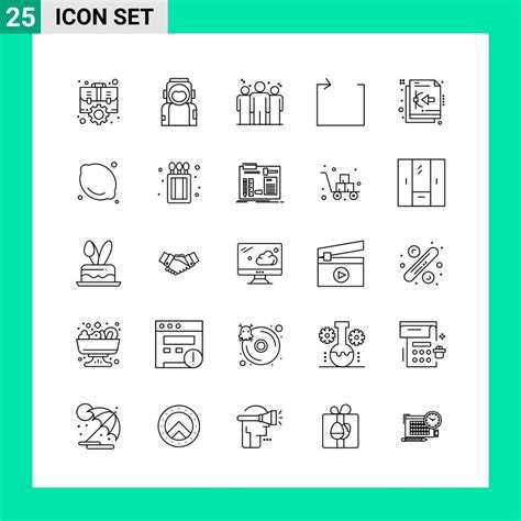 Pack Of 25 Line Style Icon Set Outline Symbols For Print Creative Signs Isolated On White