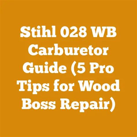 Stihl Wb Carburetor Guide Pro Tips For Wood Boss Repair