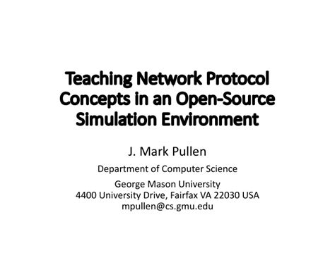 PPT Te Teaching Network Protocol Con Concepts In An Open Sou Source