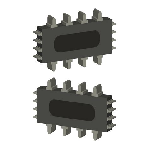 Microchip Illustrated On White Background Vector Art At Vecteezy