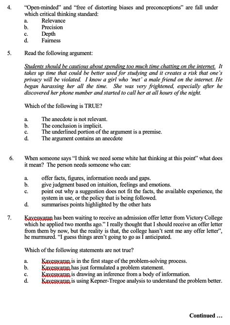 Solved Part A Multiple Choice Questions 10 Marks Please