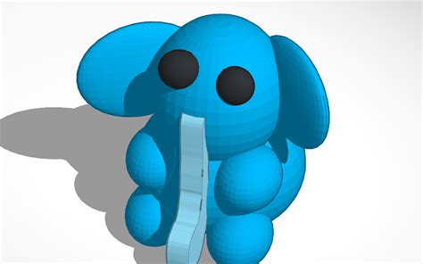 3d design Слон tinkercad