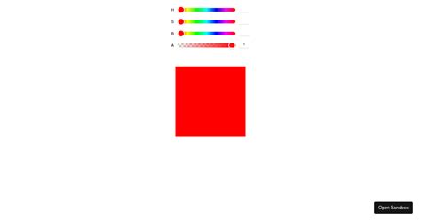 Slider Color Picker Examples Codesandbox