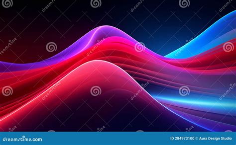 3d Render Abstract Background With Wavy Line Generative Ai Stock Illustration Illustration Of