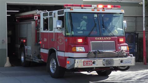 Xecutor Oakland Fire Dept Engine 29 Responding Youtube