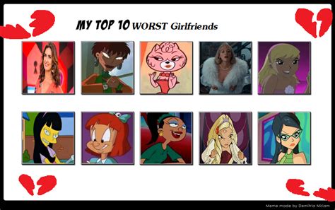 Top 10 Worst Girlfriends Meme By Marjulsansil On Deviantart