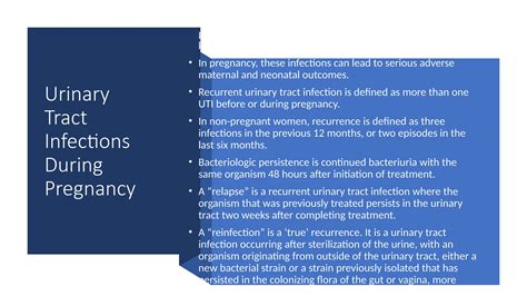 Urinary Tract Infections During Pregnancy Pptx