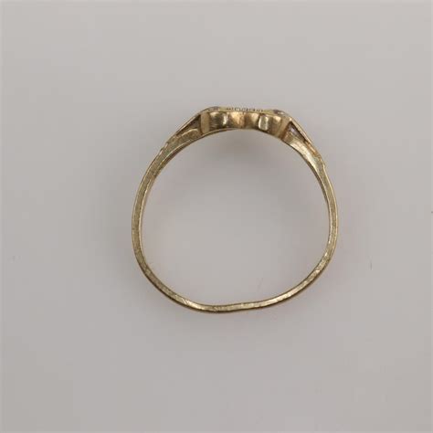 10kt Two Tone Gold Heart Ring Property Room