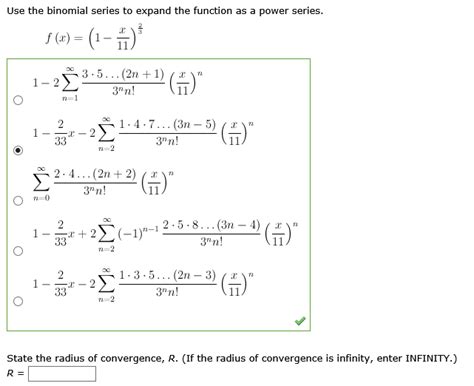 Solved Use The Binomial Series To Expand The Function As A