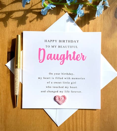 Daughter Birthday Card Sentimental Words For Daughter Daughters
