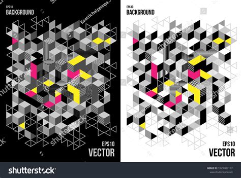Tshirt Design Cube Shape Triangle On Stock Vector Royalty Free Shutterstock