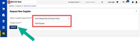 Non Catalog Order Purchase Order Request Suppliers Documentation Financial Training