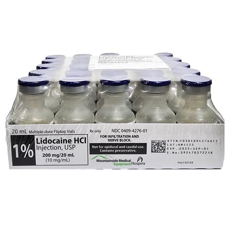 Lidocaine Hcl 1 Vial Lidocaine Action Cskoq