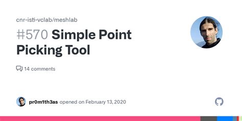 simple point picking tool · issue 570 · cnr isti vclab meshlab · github