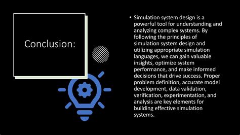 Principles Of Simulation System Design And Simulation System And Languagepptx