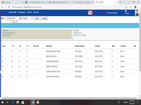 Time Table Management System Pptx Computing Technology And Computing