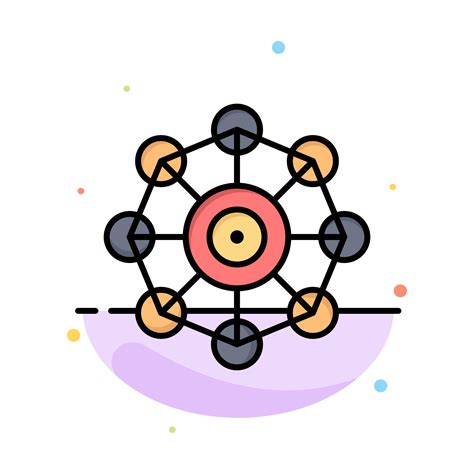 learning machine machine learning science abstract flat color icon