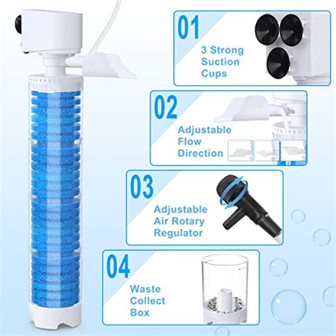 Fishkeeper Submersible Aquarium Filter For 70 100 Gal 4