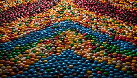 Premium Ai Image A Vibrant Sphere Of Candy In A Large Heap Fun