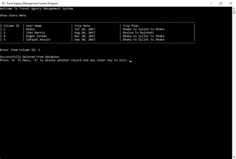 Travel Agency Management System In C With Mysql Code With C